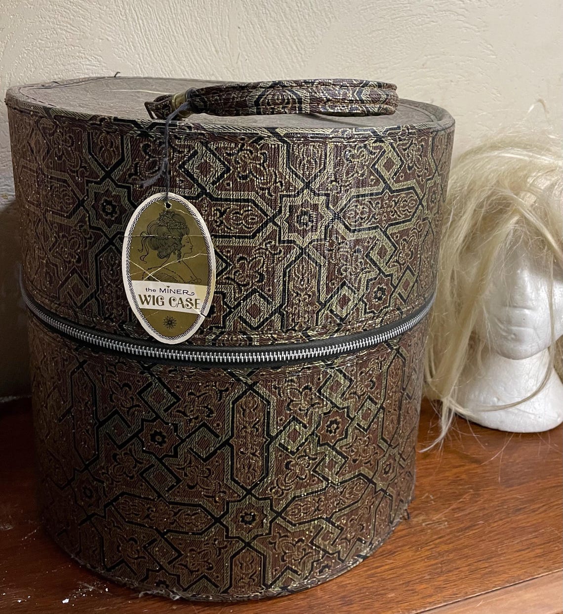 Beautiful 1960’s Vintage Wig Case New With Tag - Etsy