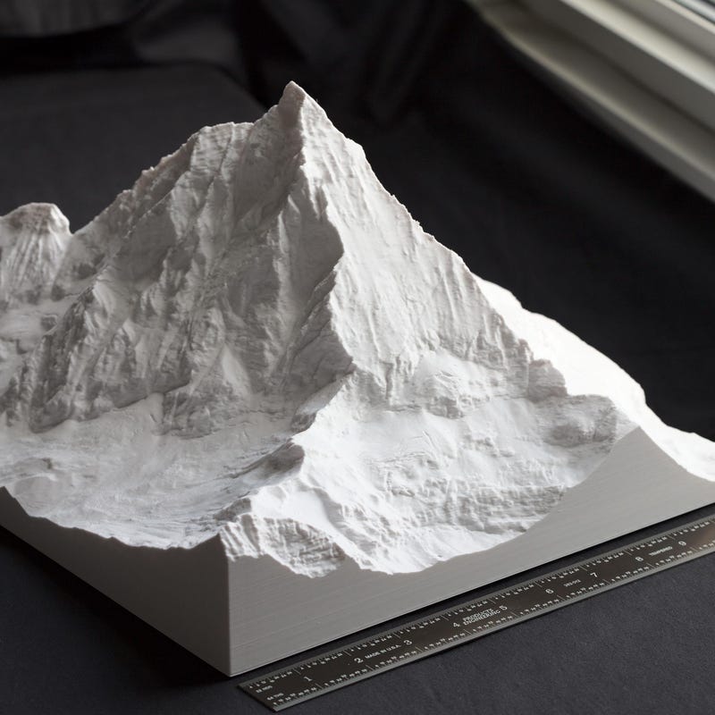 Map of Alps 3d - Etsy
