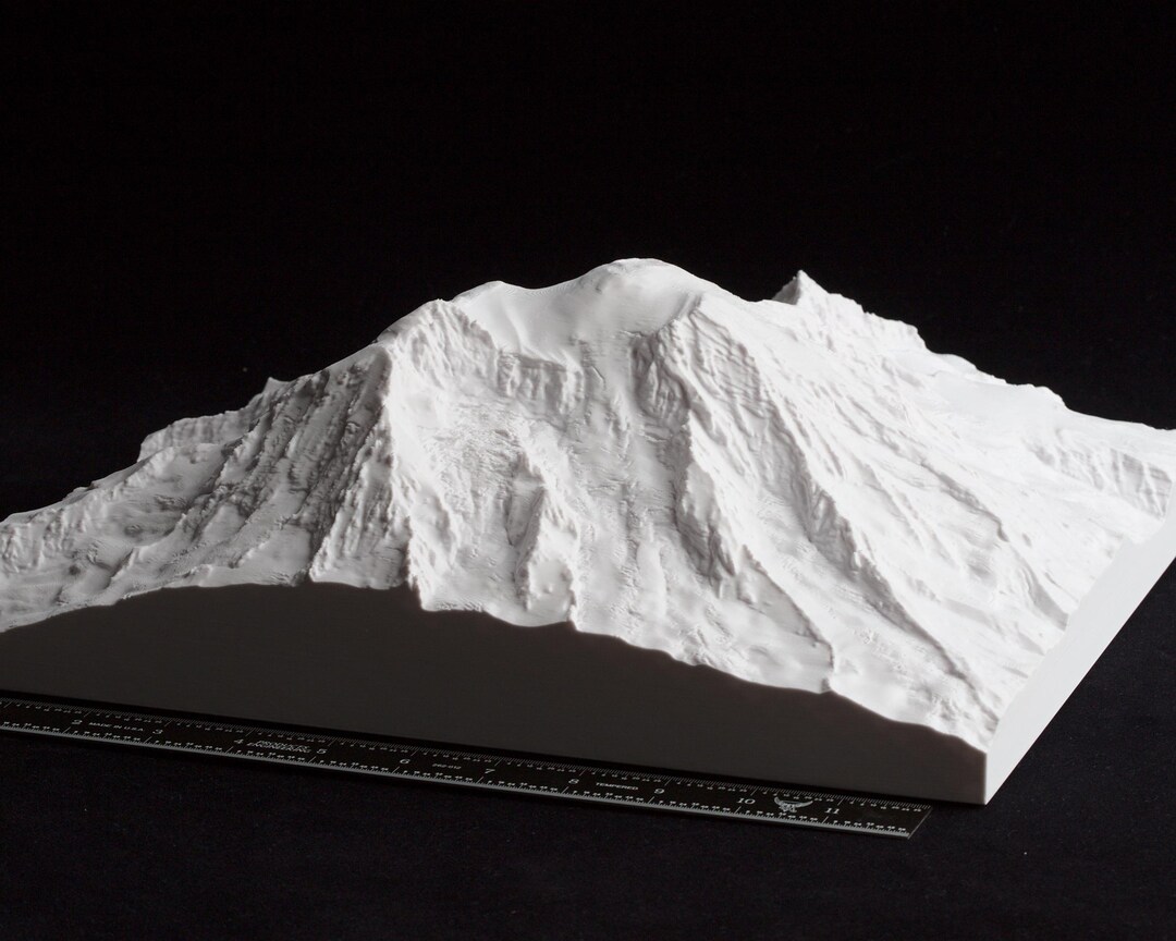 Mt. Rainier, 3D Printed Mountain - Etsy