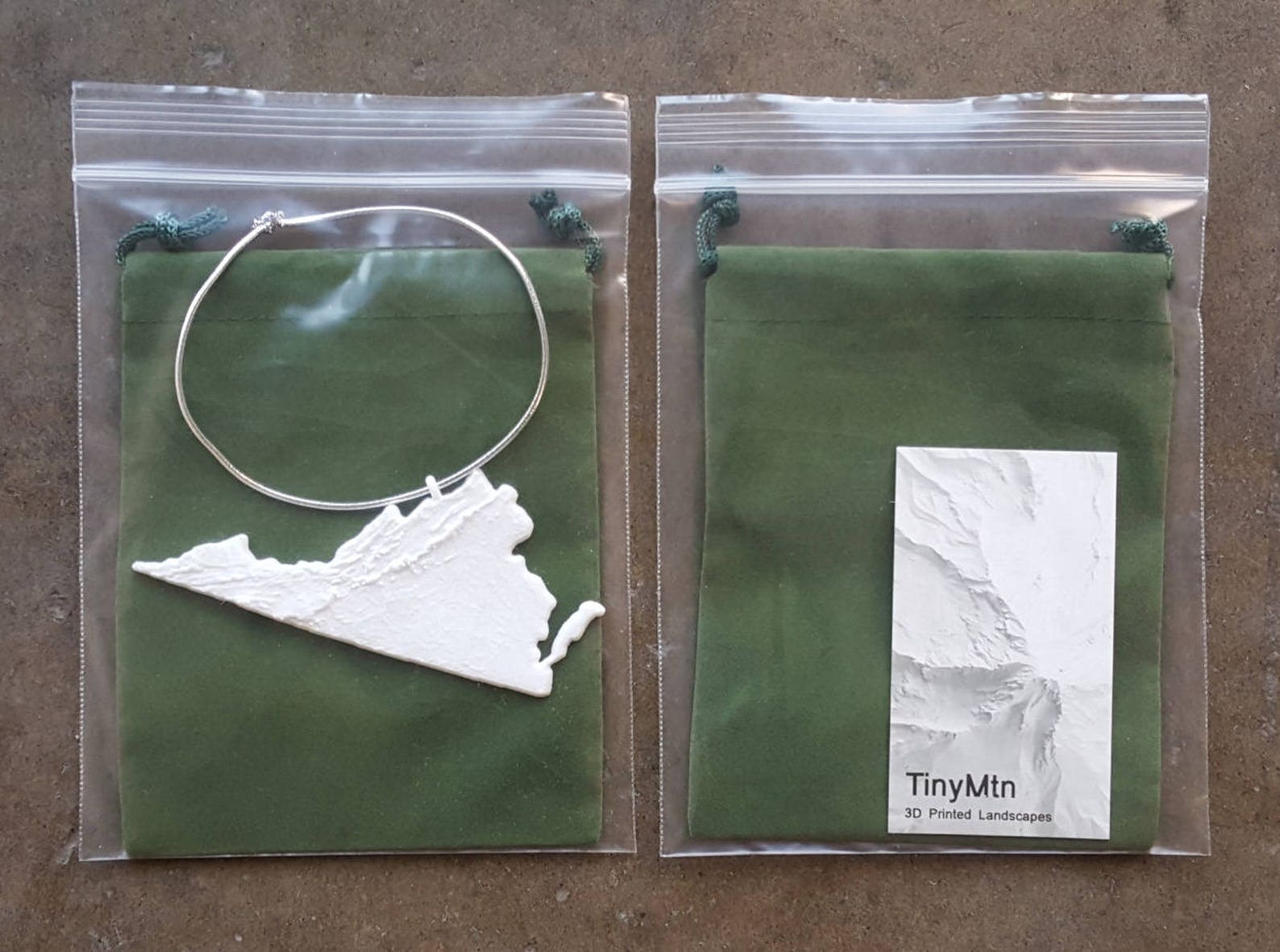 Virginia, 3D Printed Christmas Ornament - Etsy