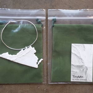 Virginia, 3D Printed Christmas Ornament - Etsy