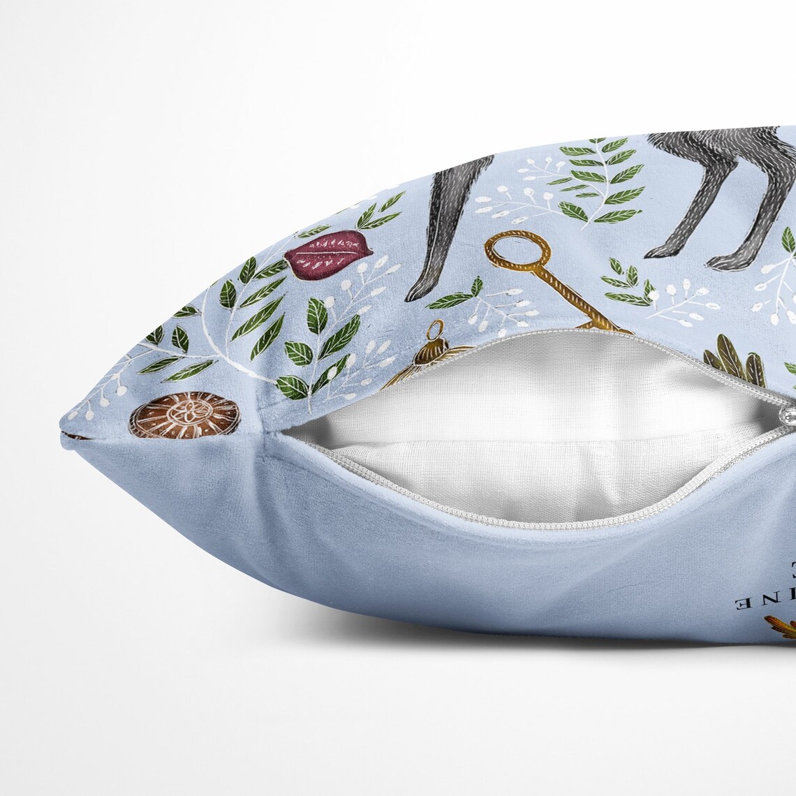 Amsterdam Pattern in Powder Blue Luxury Velvet Cushion - Etsy UK