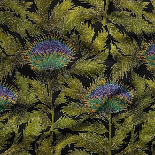 Thistle Fabric - Etsy