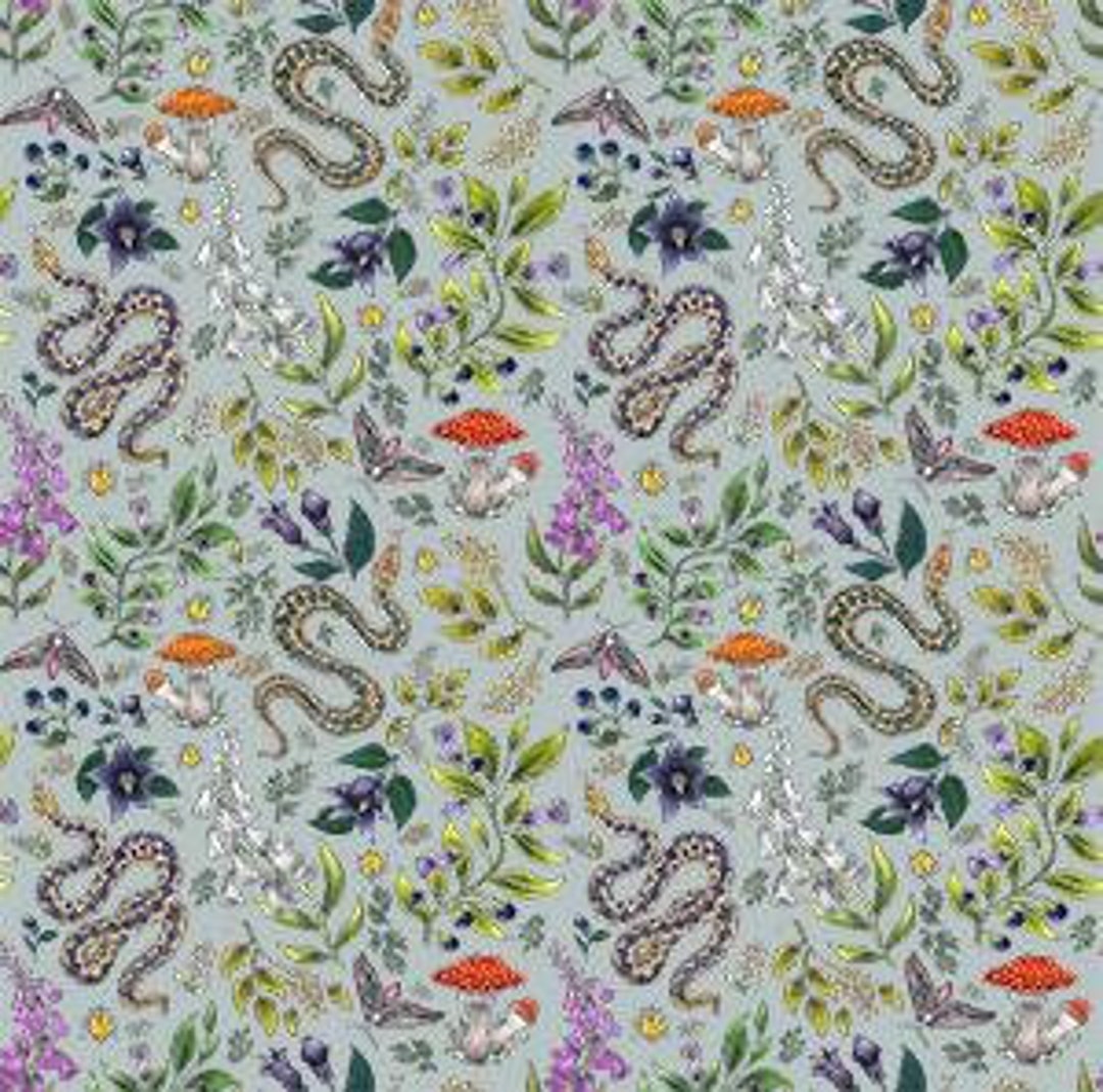 Poison Pattern in Eau De Nil Wallpaper - Etsy