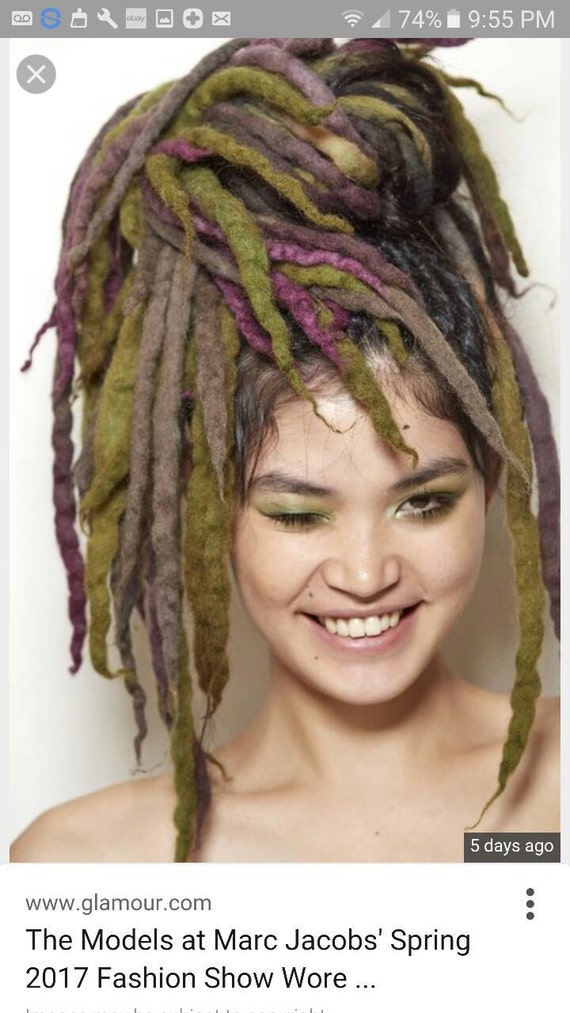 Wool Dreadlocks Custom Wool Dreads Handmade Hippie Dreads Marc | Etsy