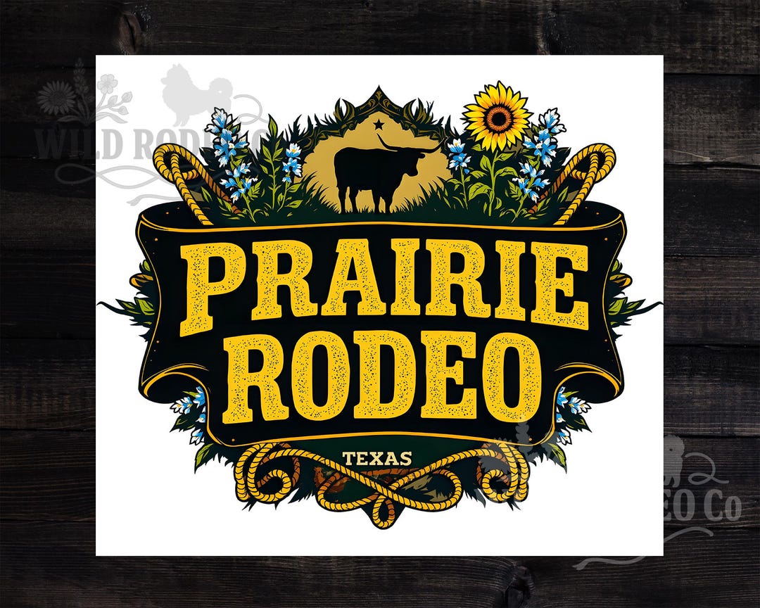 Prairie Rodeo Texas PNG - Etsy