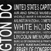 Washington DC 2 Subway Sign Fine Art Print Modern Chalkboard Typography ...