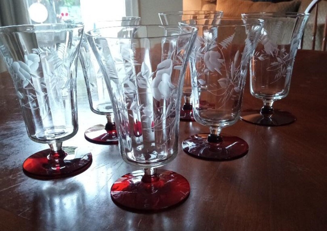 Louie Glass Elegant Stemware (set of 6) - Etsy