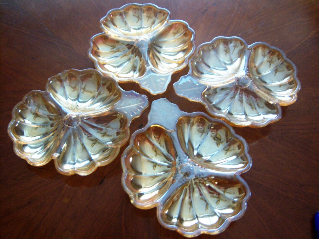 SET OF 4 Jeanette Clover Leaf Snack Bowls - Etsy