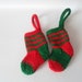 Tiny Sock Ornaments Set of Two - Etsy