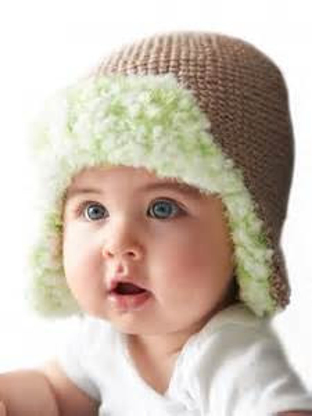 Hand Knit Baby Trapper Hat: Lined Acrylic, 6-12 Months - Etsy