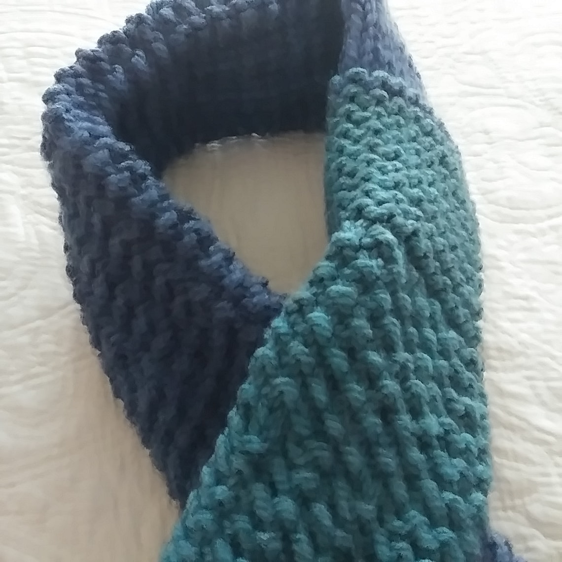 Hand Knit Chunky Sampler Scarf Ready to Ship - Etsy