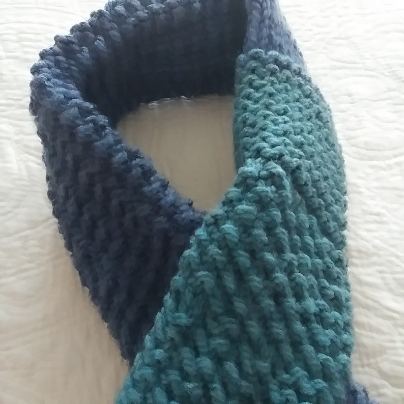 Hand Knit Chunky Sampler Scarf Ready to Ship - Etsy