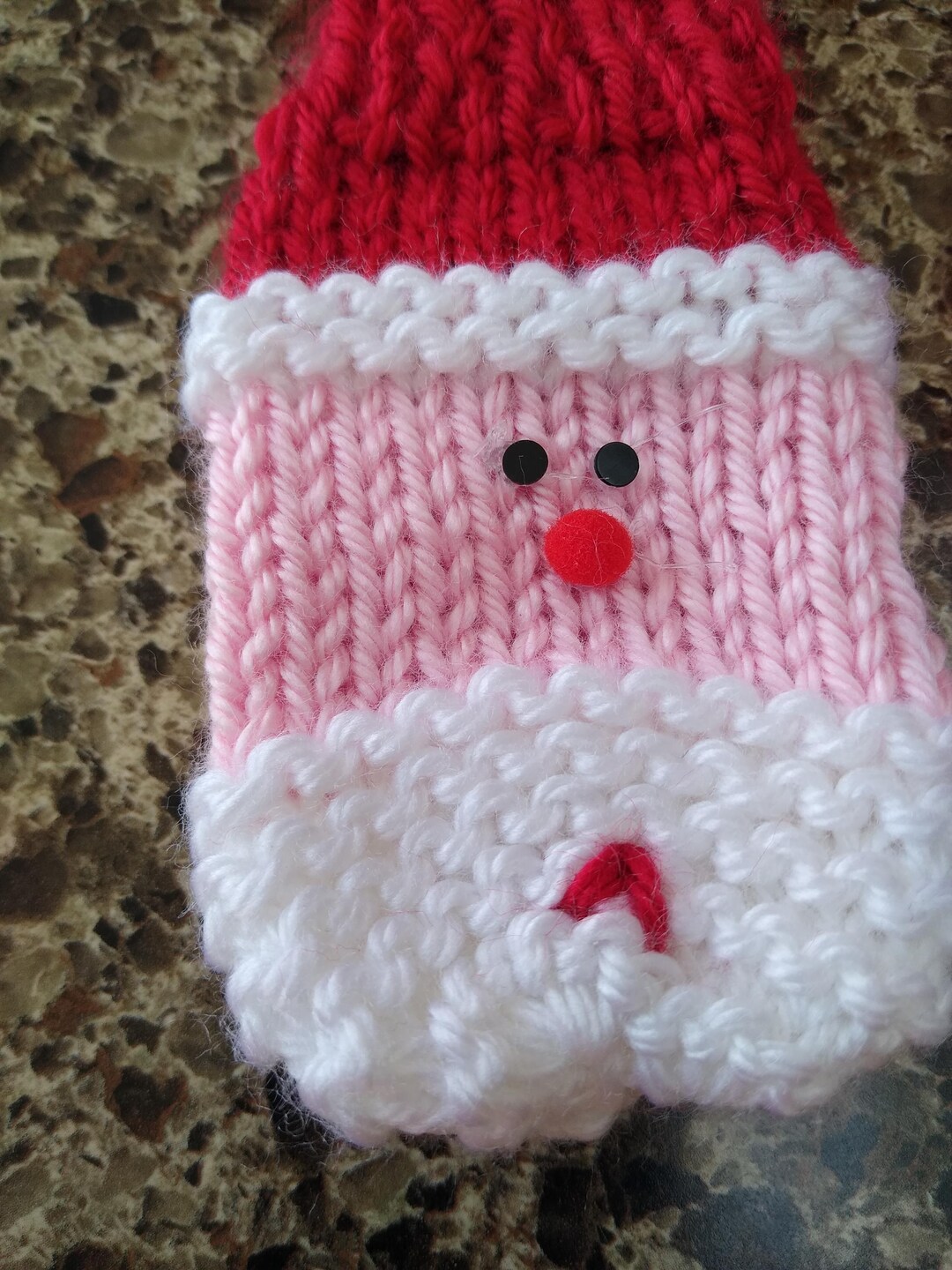 Santa Thumbless Mittens: Christmas Ornament, Little Believer Gift - Etsy