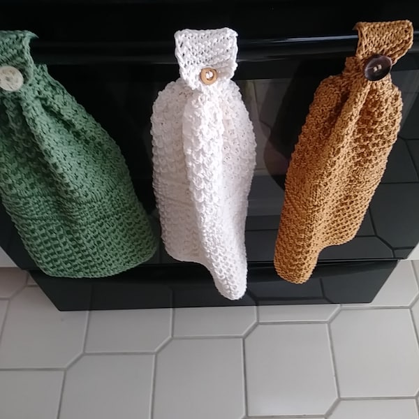 Knitted Hand Towels - Etsy