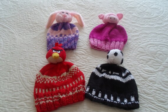 Bunny Pig Angry Bird and Soccer Ball Hats Ready to Ship - Etsy