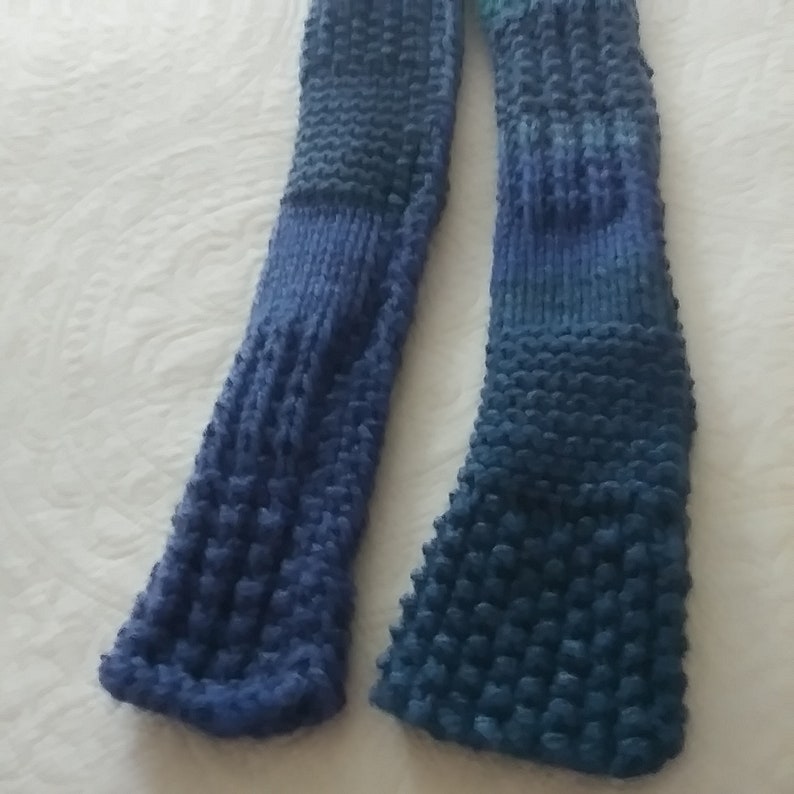 Hand Knit Chunky Sampler Scarf Ready to Ship - Etsy