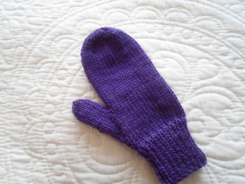 Children's & Adult Hand Knit Mittens (for Ages 2-4 , 5-7 and 8-10 Years ...