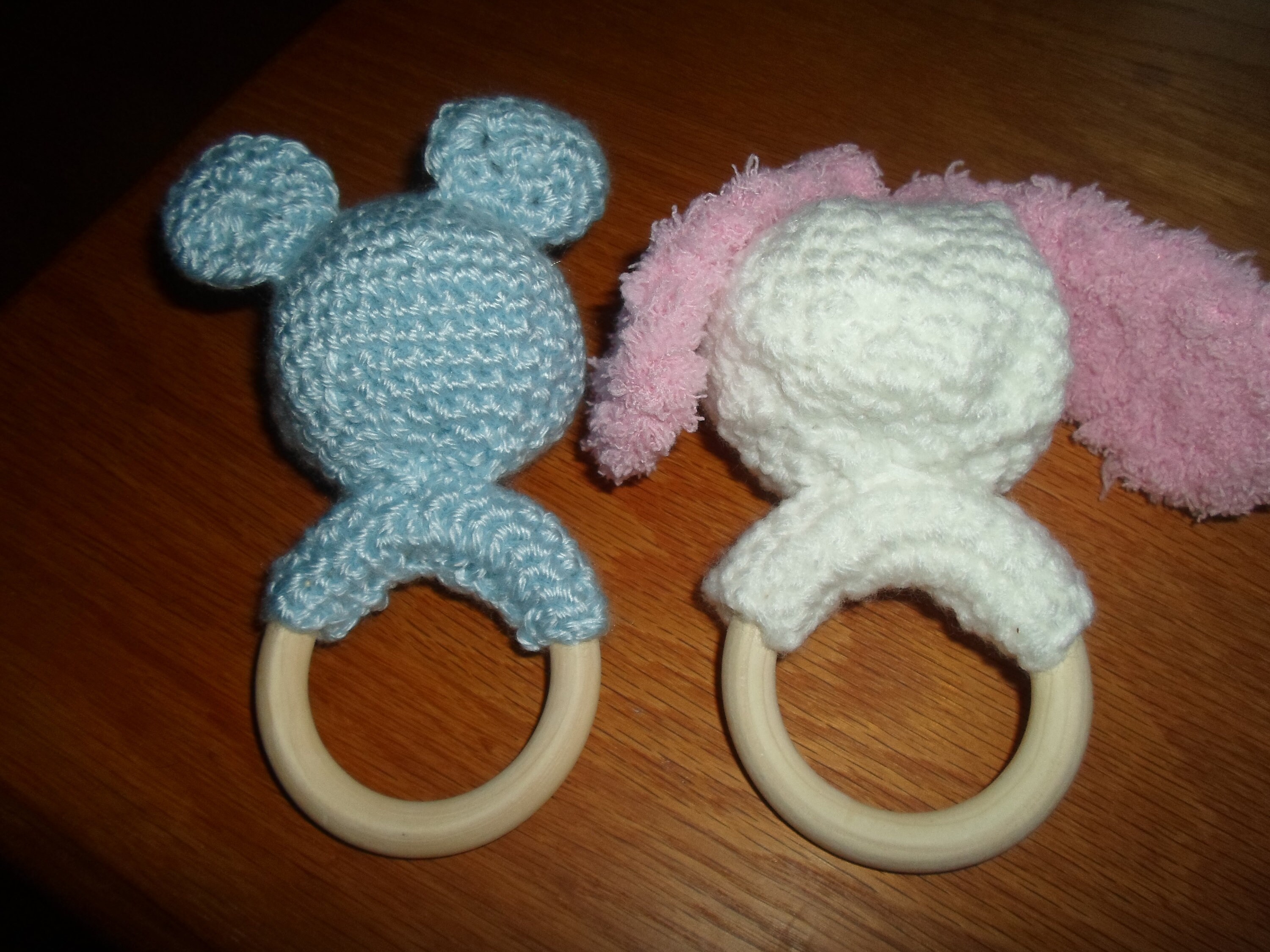 Hand Crochet Baby Rattles, Baby Toy, Amigurumi, Teether Ready to Ship ...