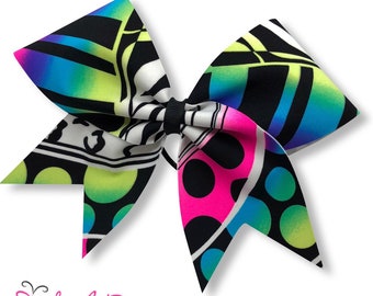 Zebra cheer bow | Etsy