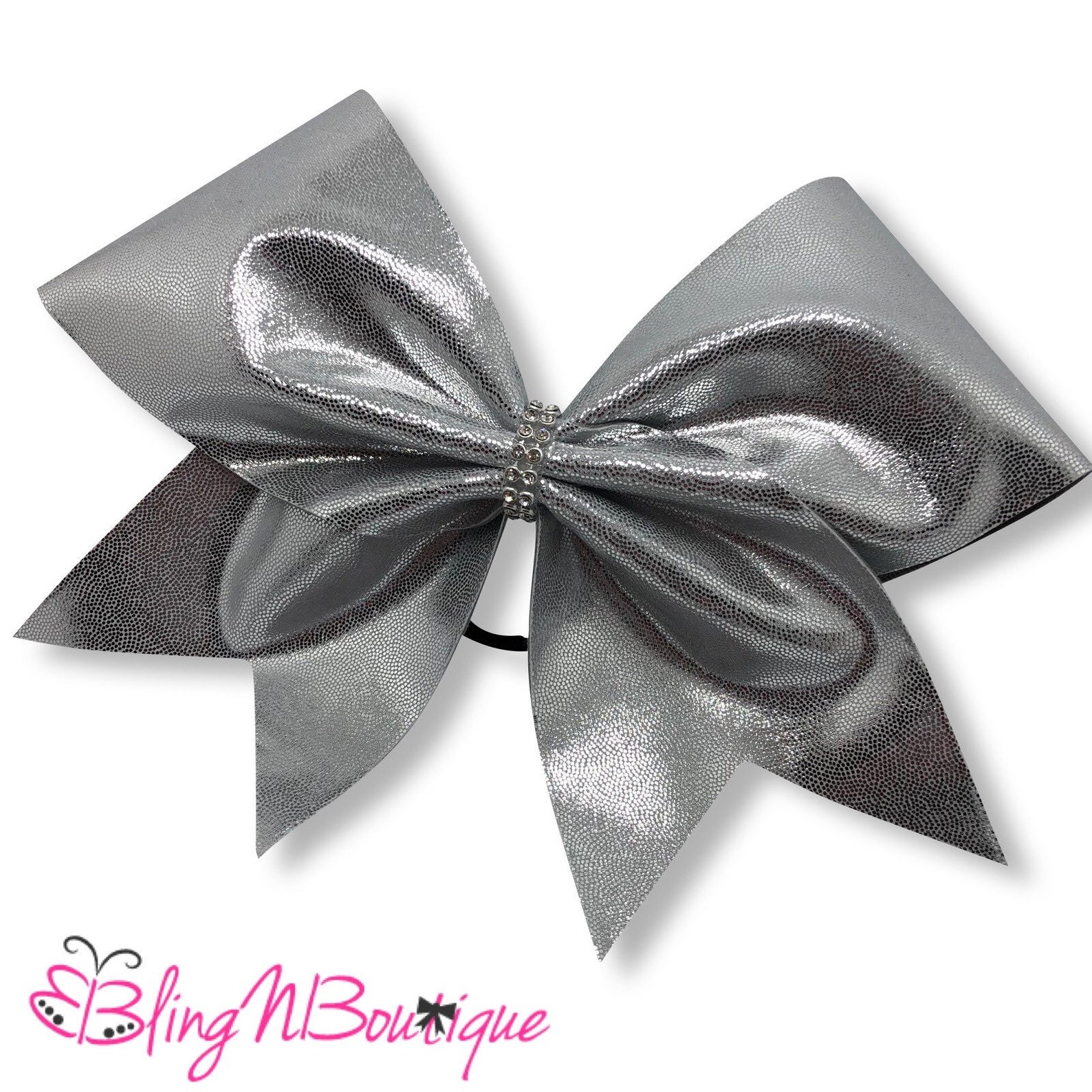 Silver Cheer Bow Practice Bow All Star Cheer Bow - Etsy