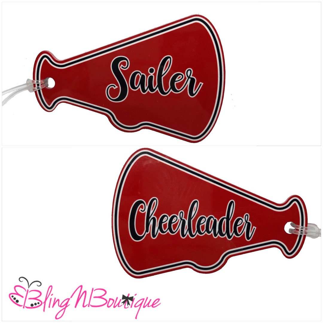 Megaphone Bag Tag, Cheer Bag Tag, Cheer Gift - Etsy