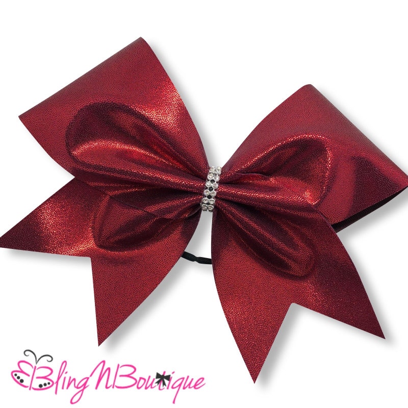 Burgundy Cheer Bow - Etsy