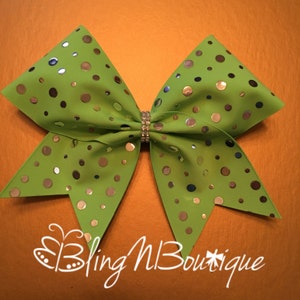 Where's the Party - Green Neon Cheer Bow - Etsy