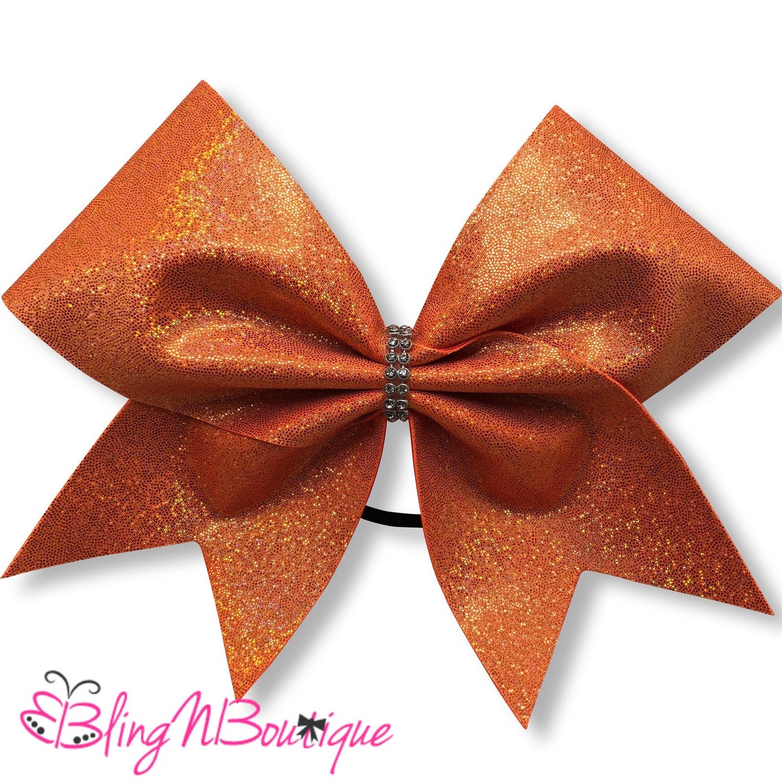 Tangerine - Orange Cheer Bow - Etsy