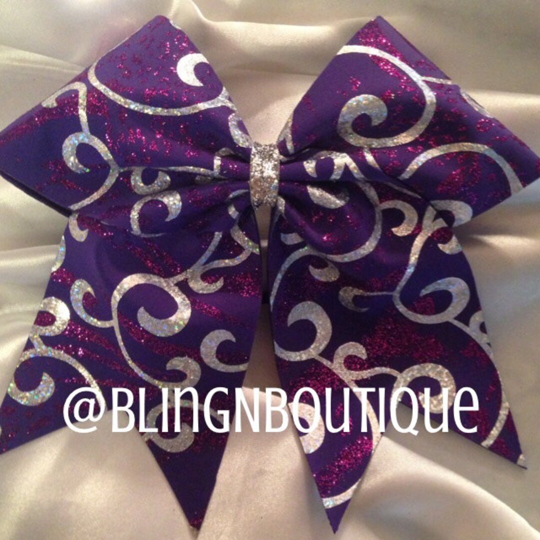 Purple Fusion Cheer Bow - Etsy