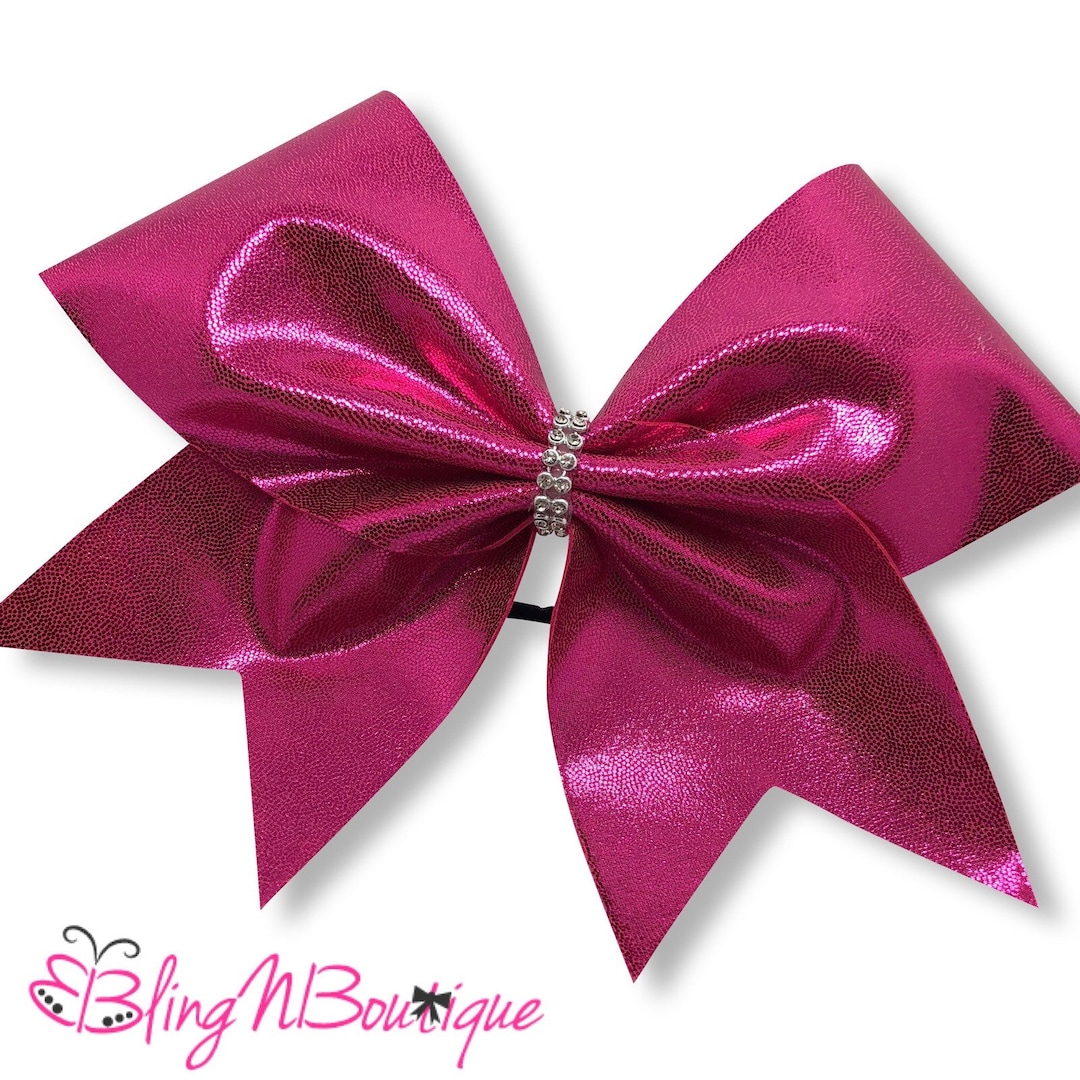 Hot Pink Cheer Bow, Practice Bow, All Star Cheer Bow, Competition Cheer ...