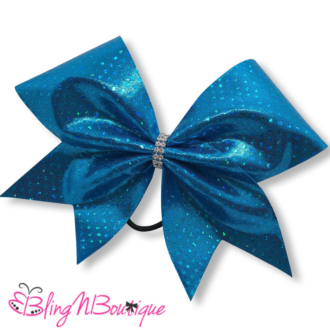 Teal Cheer Bow, Practice Cheer Bow, Blue Cheer Bow, School Cheer Bow ...