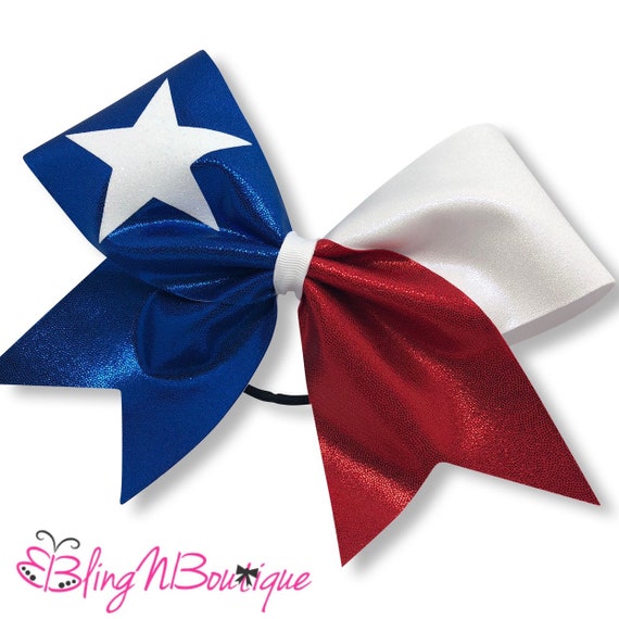 Texas Cheer Bow | Etsy