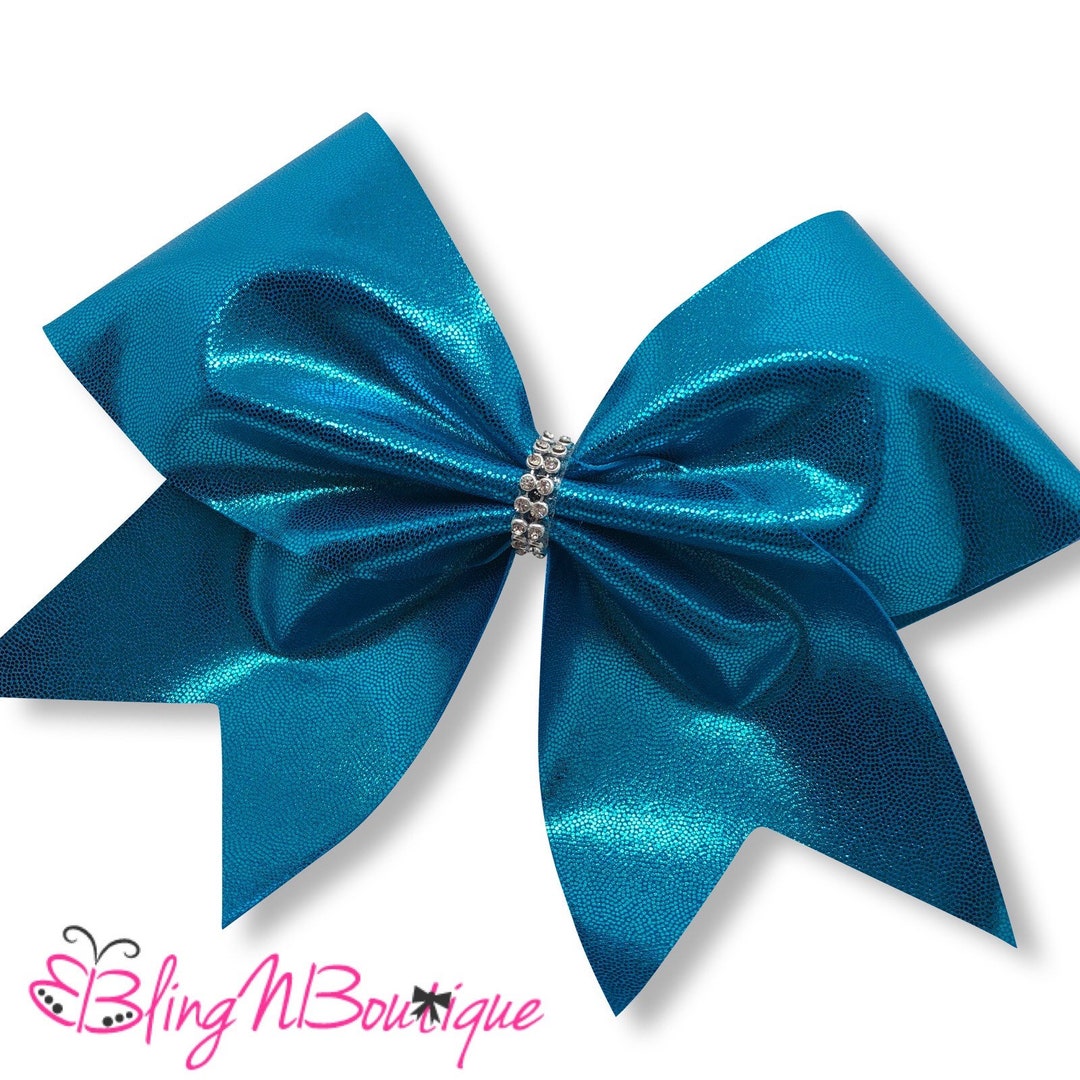 Teal Cheer Bow, Practice Bow, All Star Cheer Bow, Competition Cheer Bow ...