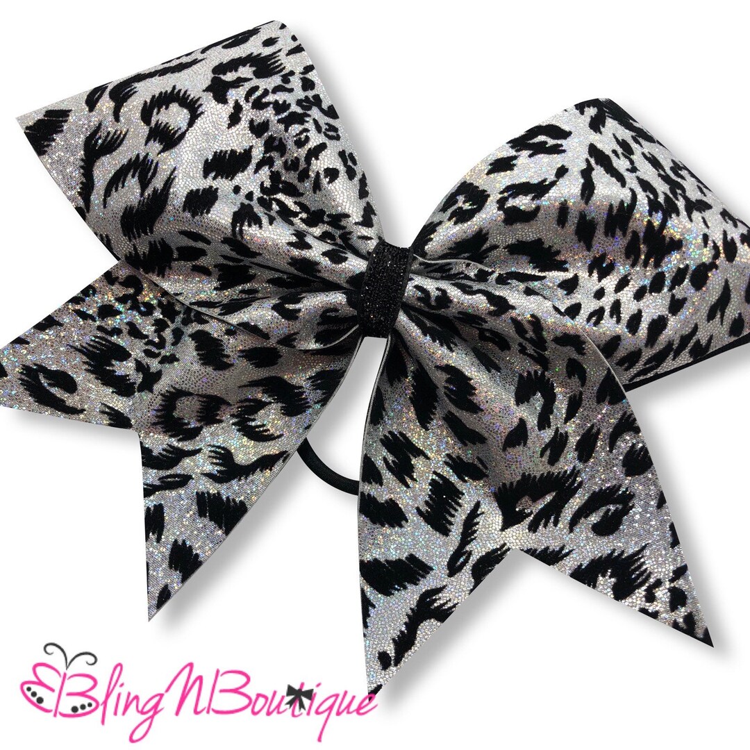 Cheetah Cheer Bow - Etsy
