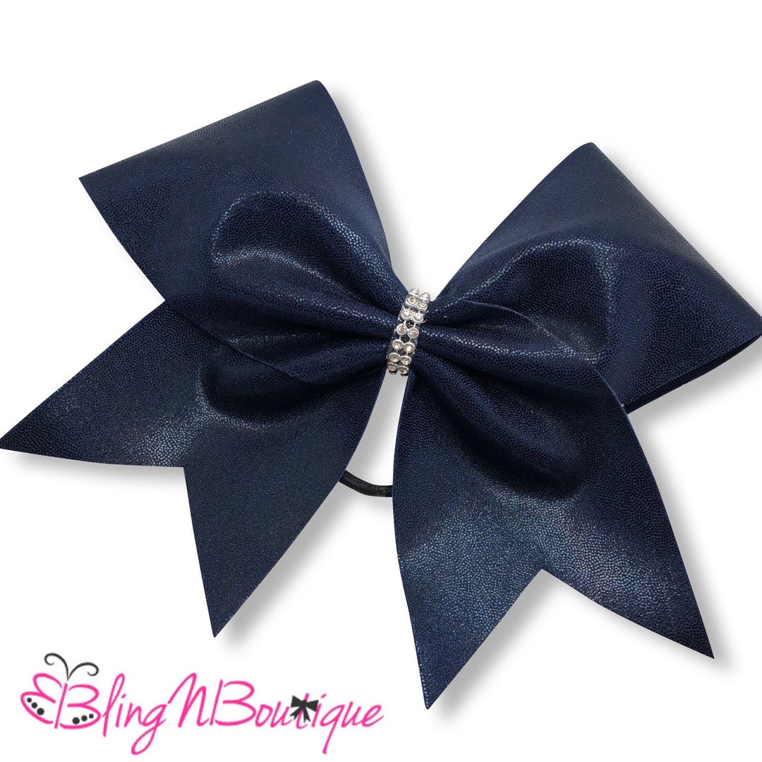 Navy Cheer Bow, Practice Bow, All Star Cheer Bow, Competition Cheer Bow ...