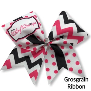 Christmas Cheer Bow - Red and White Cheer Bow - Candy Cane Cheer Bow ...
