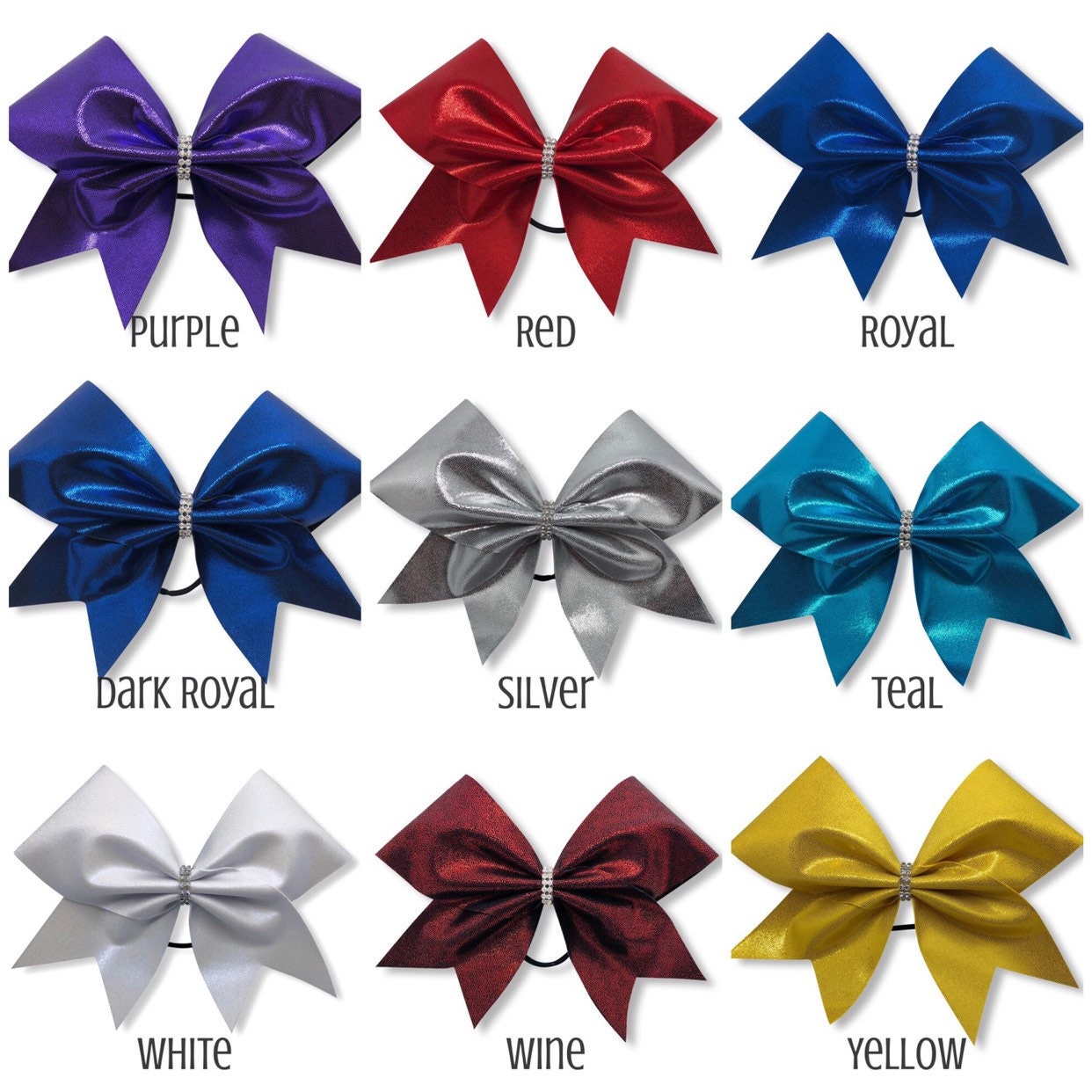 Rhinestone Cheer Bow - Red Cheer Bow - Red Hair Bow - Dabling in Red - Etsy