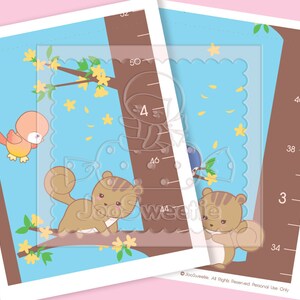 Squirrel Growth Chart-printable PDF Download - Etsy
