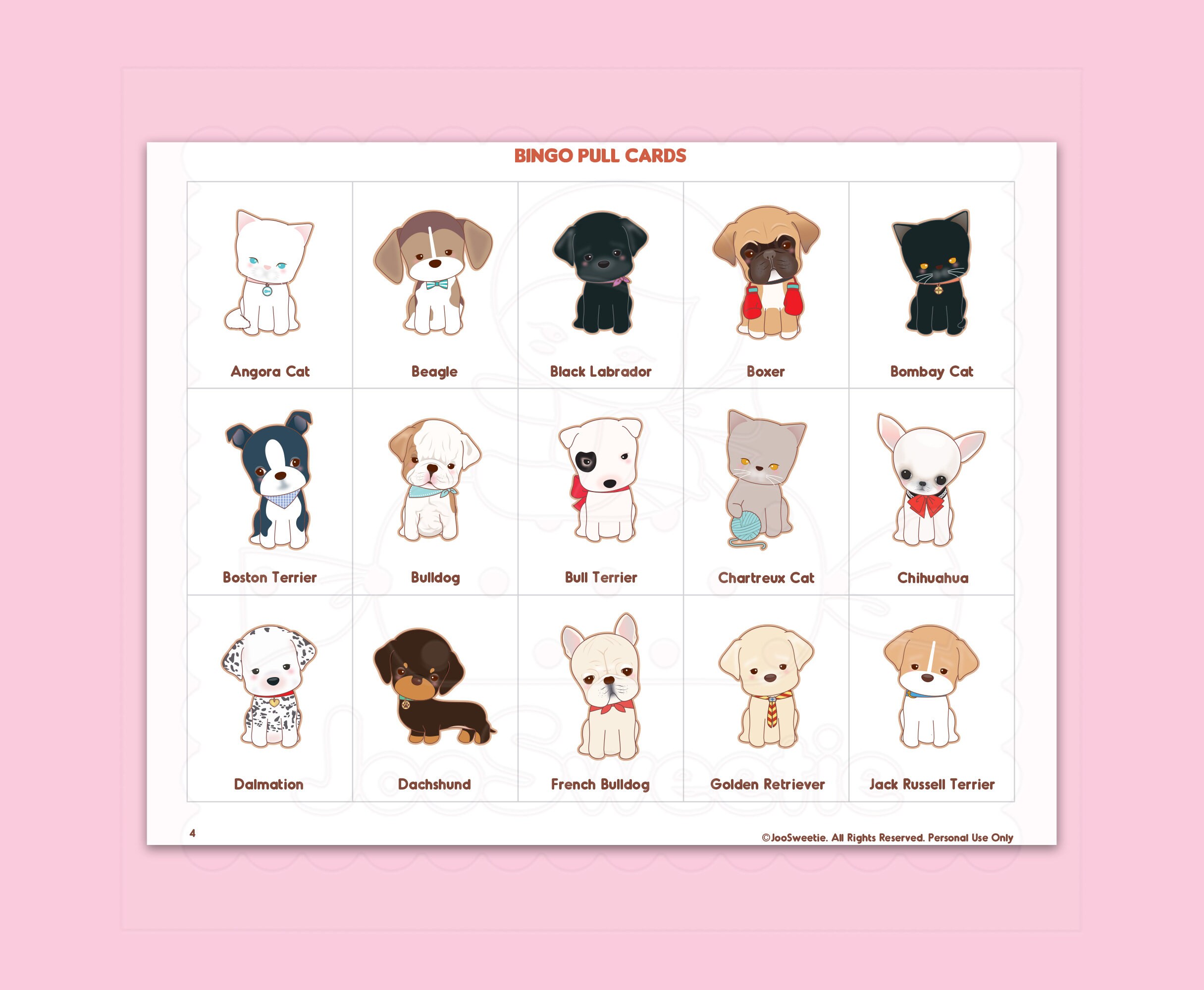 Adopt Me Animal Shelter Bingo Game Kitprintable PDF Download - Etsy UK