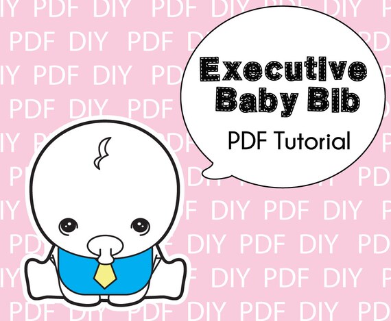 Executive Baby Bib Pattern-Printable PDF Download | Etsy