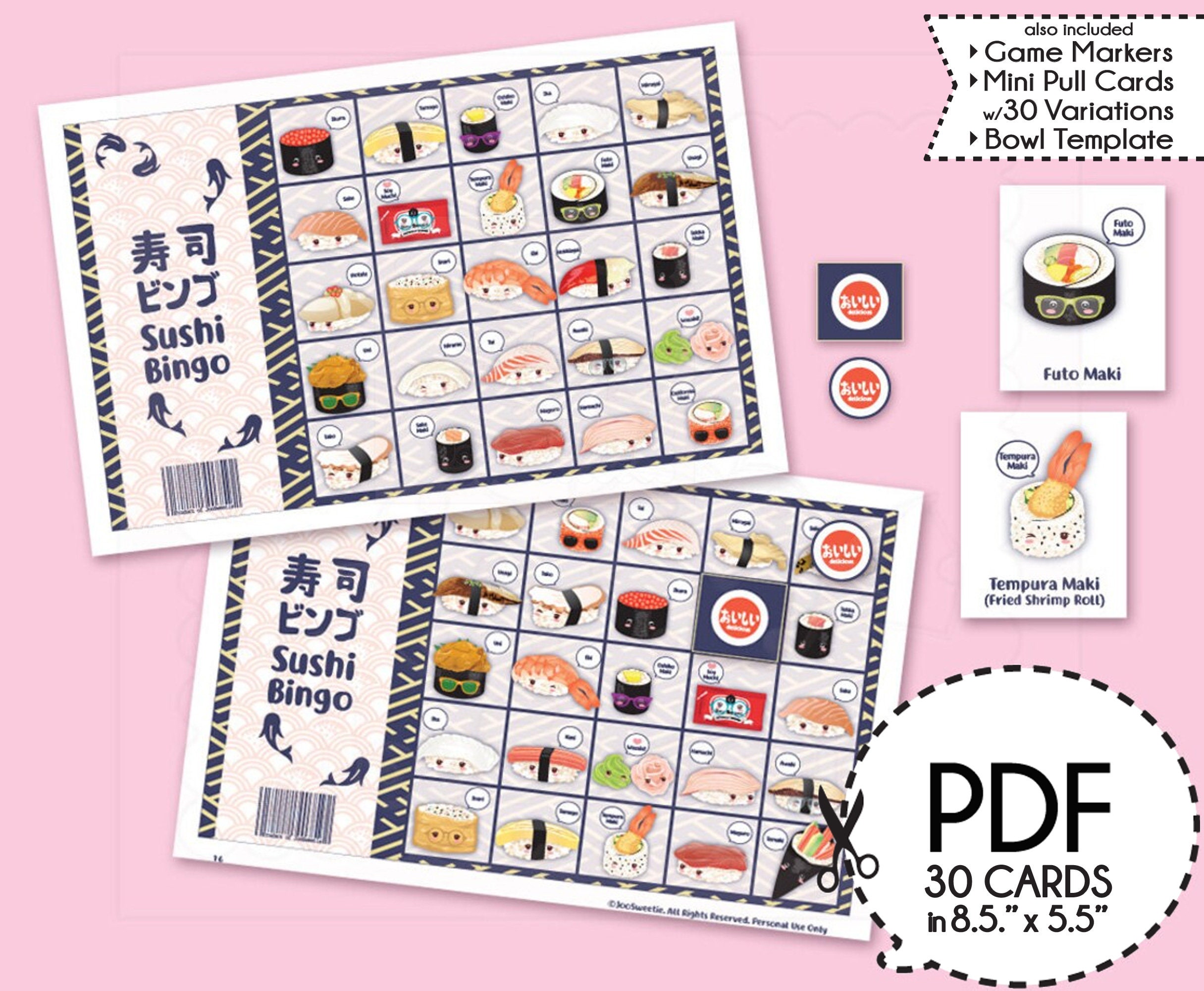 Party Favors & Games Party Games Welcome to Japan Bingo Game Kit ...