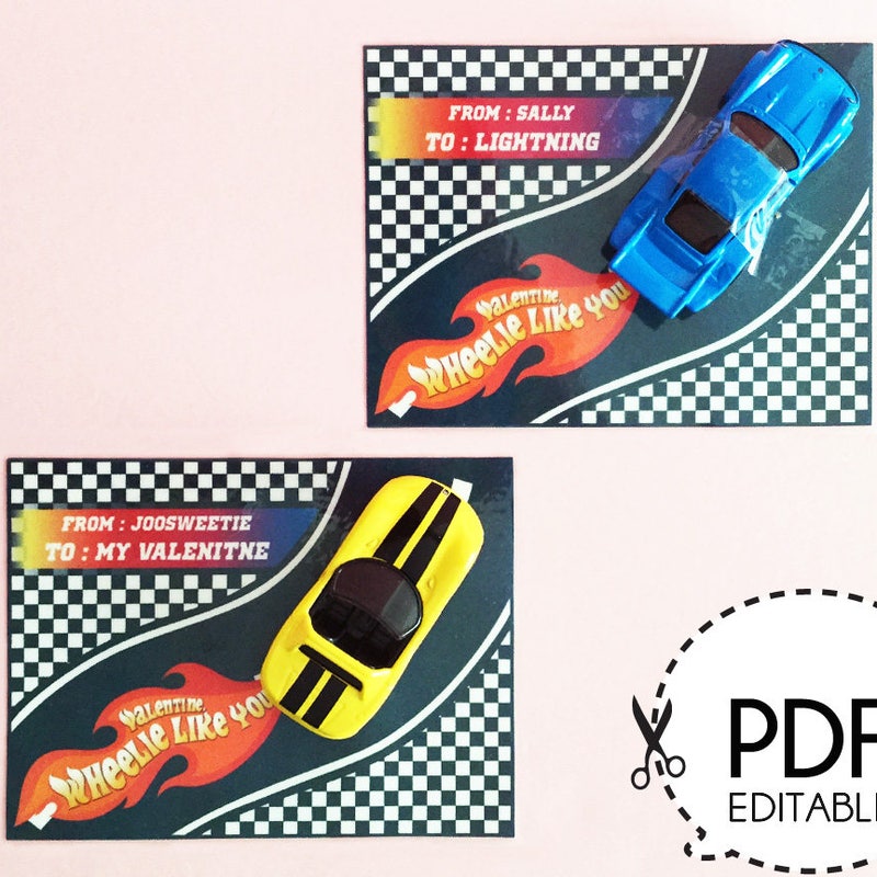 Race Car Valentines Box - Etsy