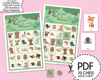 Woodland Bingo - Etsy