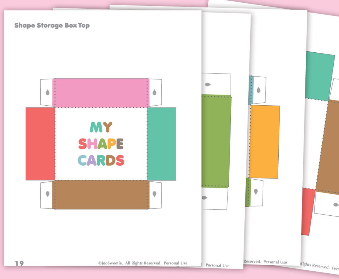 Color and Shape Flash Cards-printable PDF Download - Etsy
