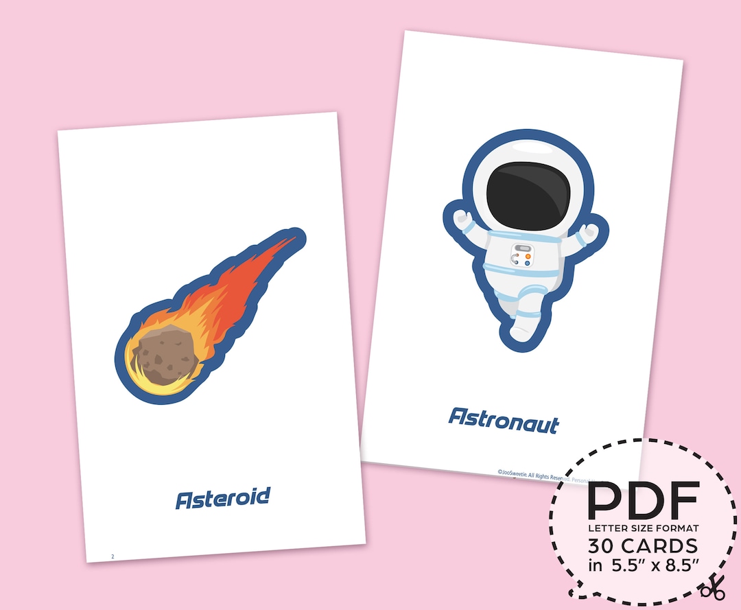 Outer Space Bingo Large Pull Cardsprintable PDF Download - Etsy