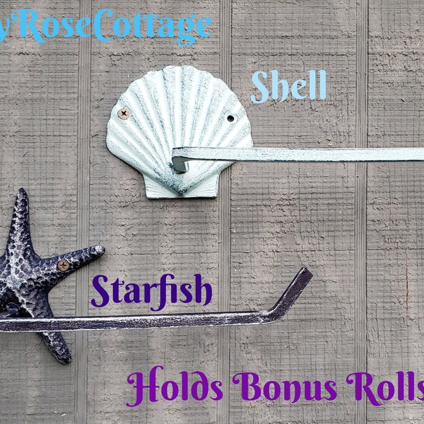 Sea Shell Toilet Paper Holder - Etsy
