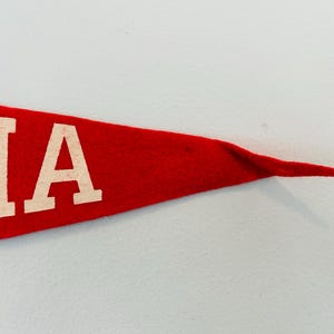 Vintage Indiana University Pennant IU Pennant - Etsy