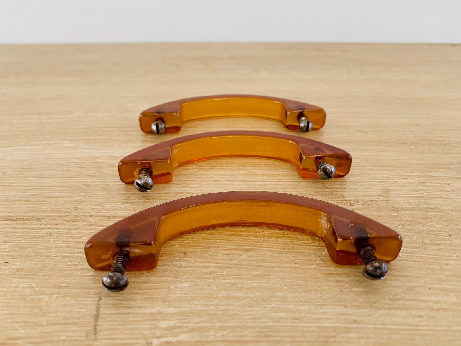 Vintage Bakelite Drawer Handles Set of 3 - Etsy