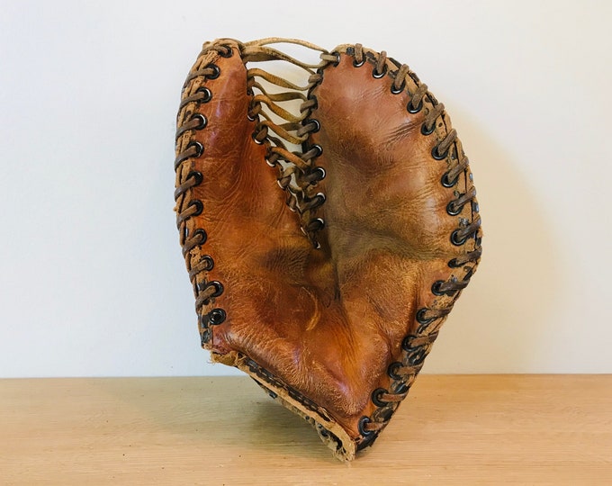Vintage Leather Baseball Glove the Snapper Manufactured by OK Mfg, Ada ...